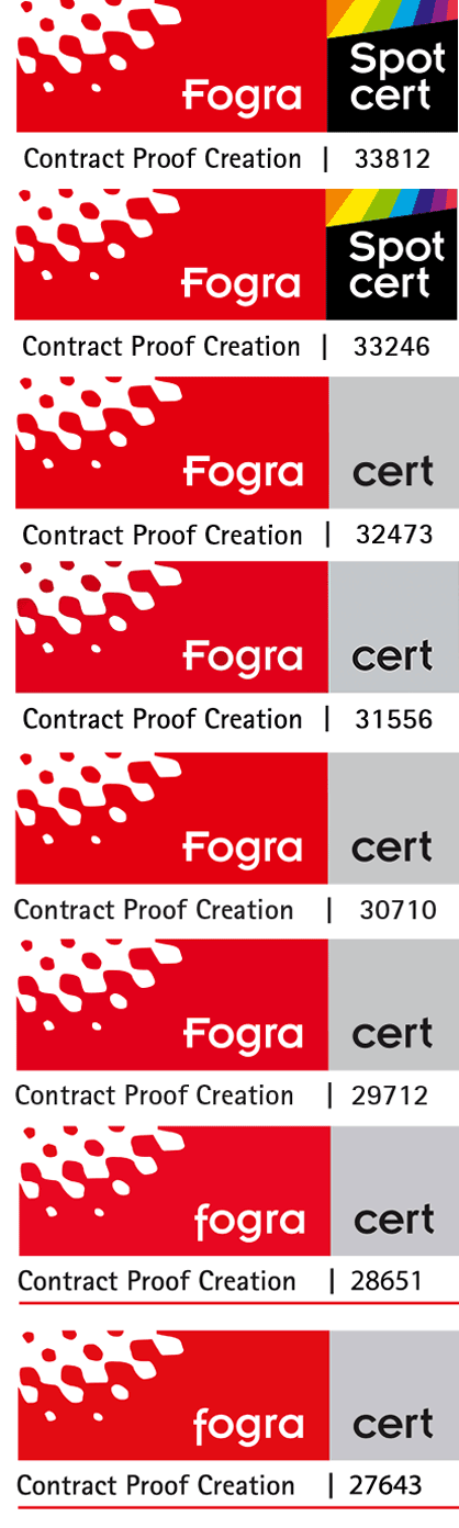 Fogra Certifications of Proof GmbH - shop.proof.de